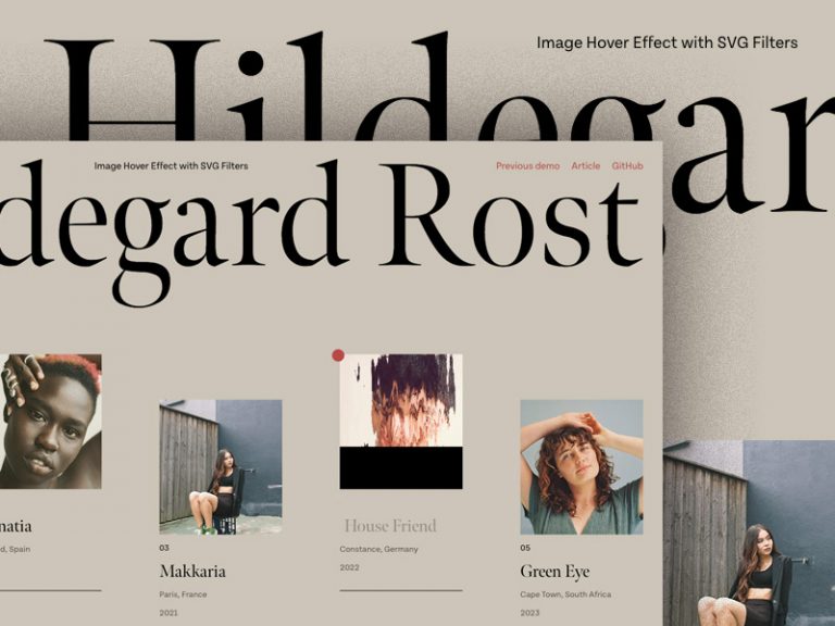 Thumbnail Hover Effect With Svg Filters Codrops