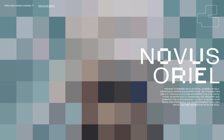 On Scroll Pixelated Image Loading Effect Codrops